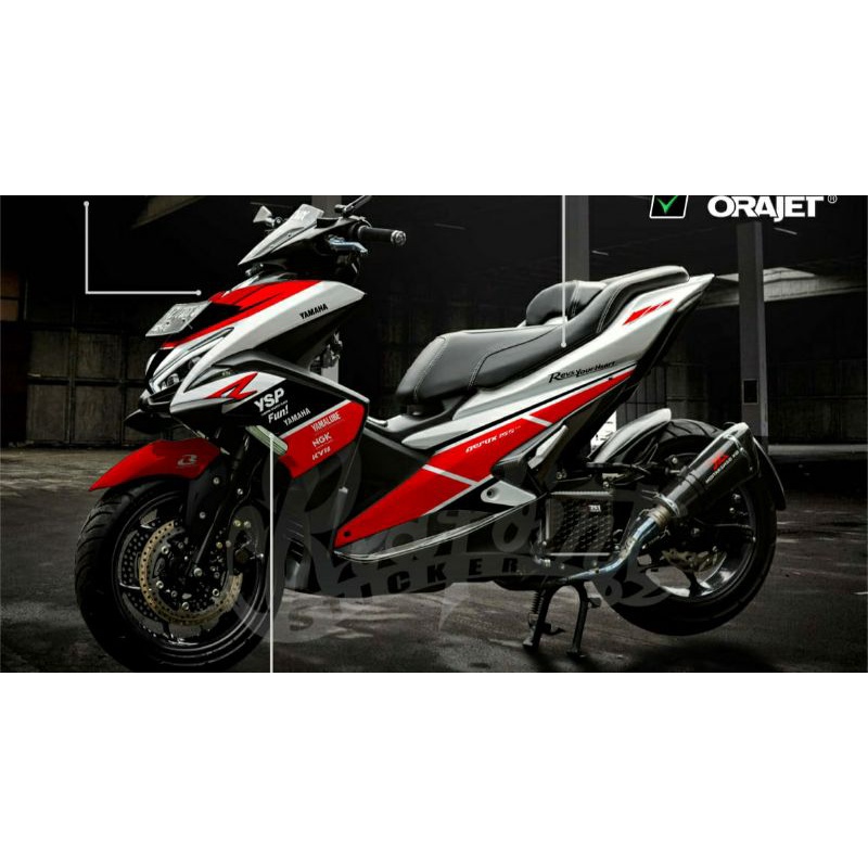 Jual Decal Sticker Yamaha Aerox Red | Shopee Indonesia