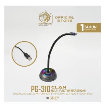 Jual Microphone gaming imperion usb 2.0 wired live record voice with 3 ...