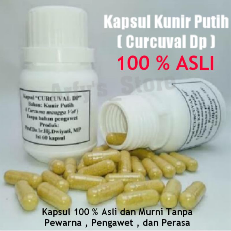 Jual Kapsul Kunir Putih Prof Dwiyati isi 60 Kapsul | Shopee Indonesia
