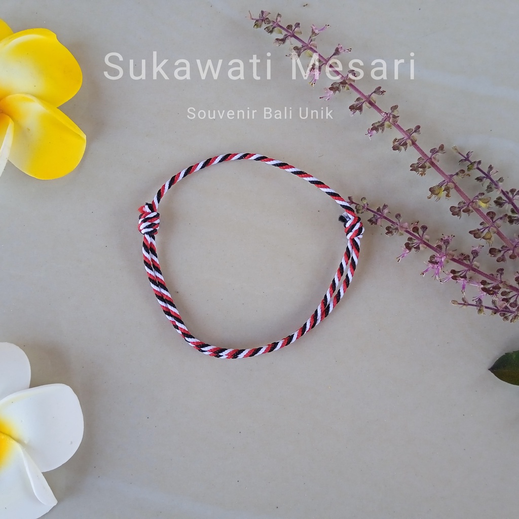 Jual Gelang Tridatu Klasik Polos Asli Handmade Bali | Shopee Indonesia