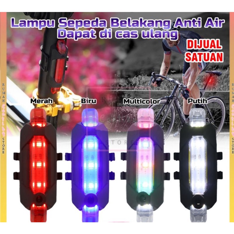 Jual Lampu Led Sepeda Belakang Bisa di Charge [ Harga Satuan ] | Shopee ...