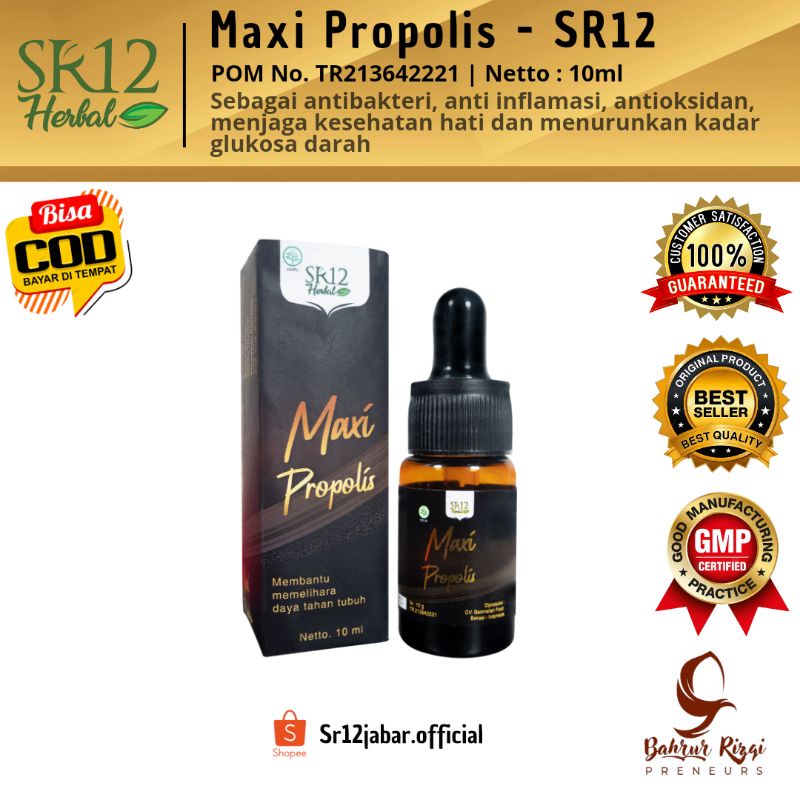 Jual MAXI PROPOLIS SR12 / PROPOLIS ASLI / MENJAGA DAYA TAHAN TUBUH ...