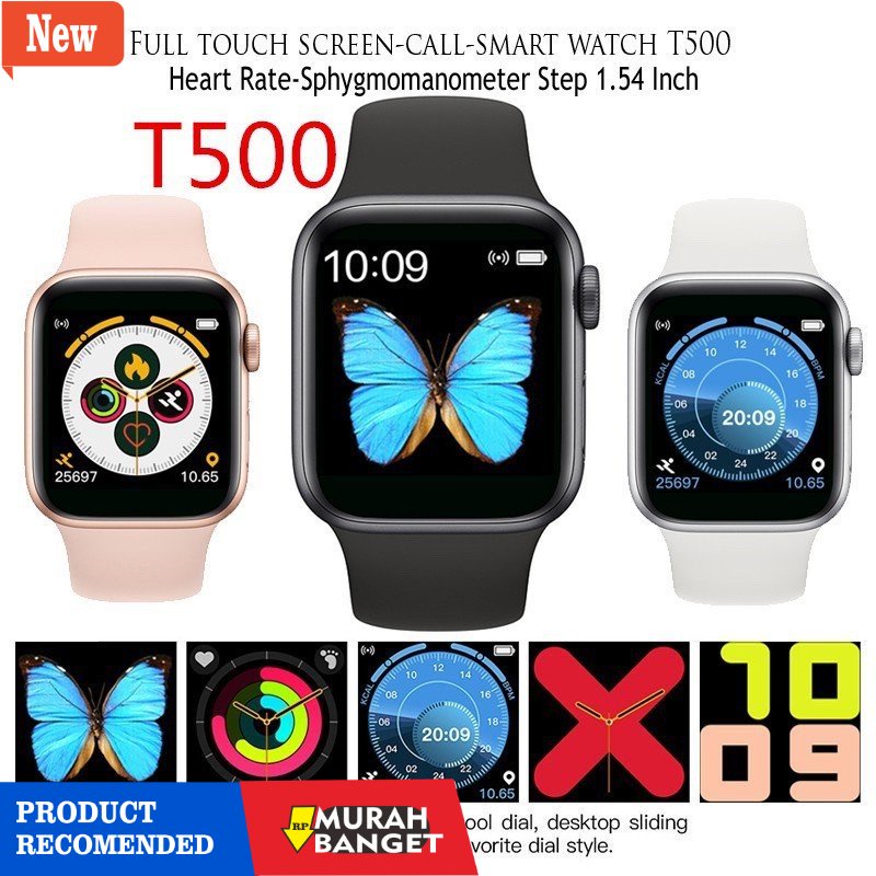 Jual Jam tangan couple terbaik- Jam Tangan Smart Watch T500 PLUS ...
