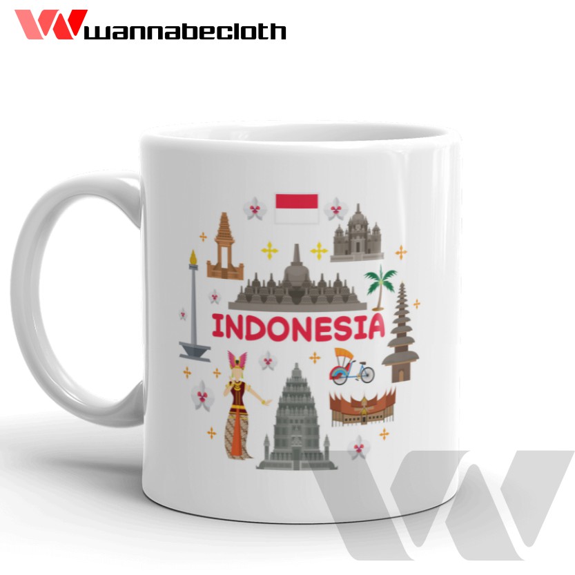 Jual Gelas Indonesia Mug Indonesia Oleh-Oleh Souvenir Mug Wisata ...