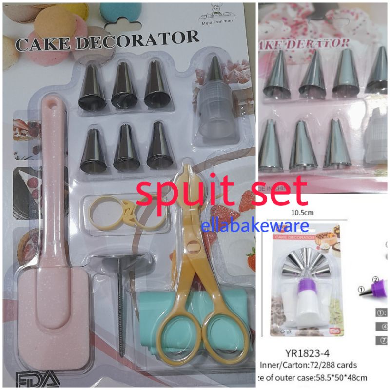 Jual SPUIT SET LENGKAP STAINLESS STEEL ANTI KARAT SPUIT WILTON | Shopee ...