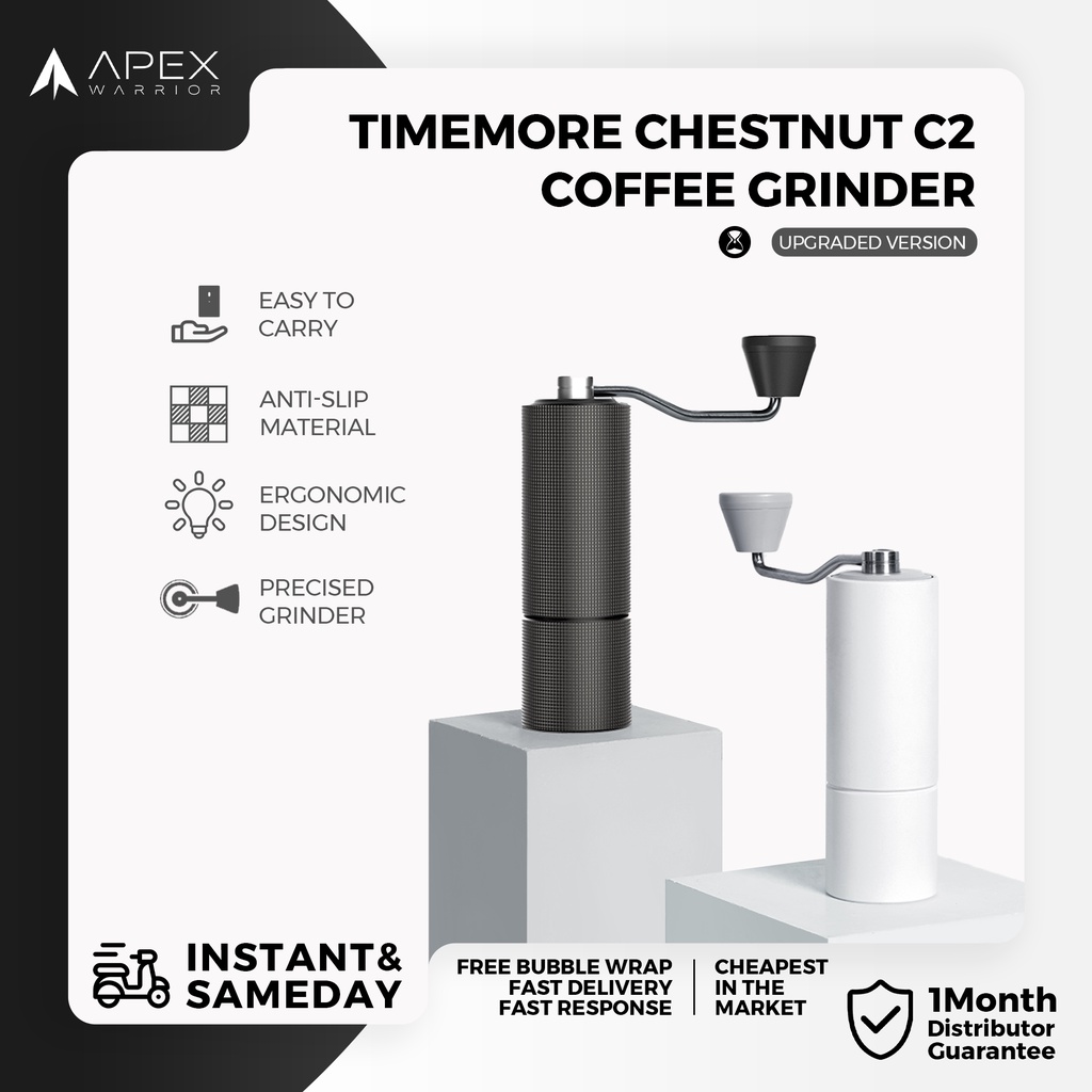 Jual Timemore Chestnut C2 Coffee Grinder| Penggiling Biji Kopi Portable ...