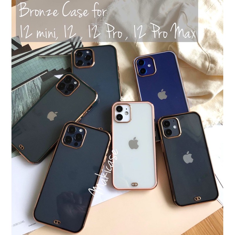 Jual BRONZE CASE iPhone 12mini 12 12Pro 12ProMax | Shopee Indonesia