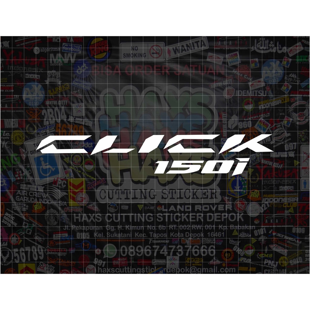 Jual Cutting Sticker Honda Click 150i Ukuran 20 Cm | Shopee Indonesia