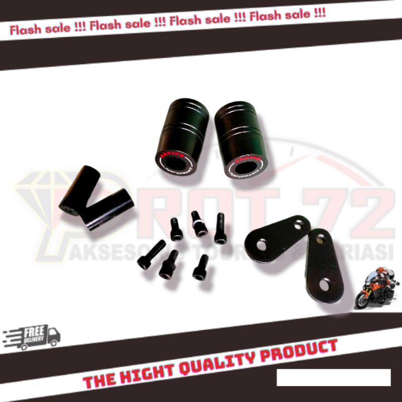 Jual Frame Slider New CB150R & Old Plus Jalu Agna Full Hitam ...