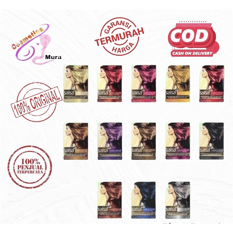 Jual cc,u𝑥 [ SALSA CAT RAMBUT HAIR COLOUR ] salsa hair color - cat ...
