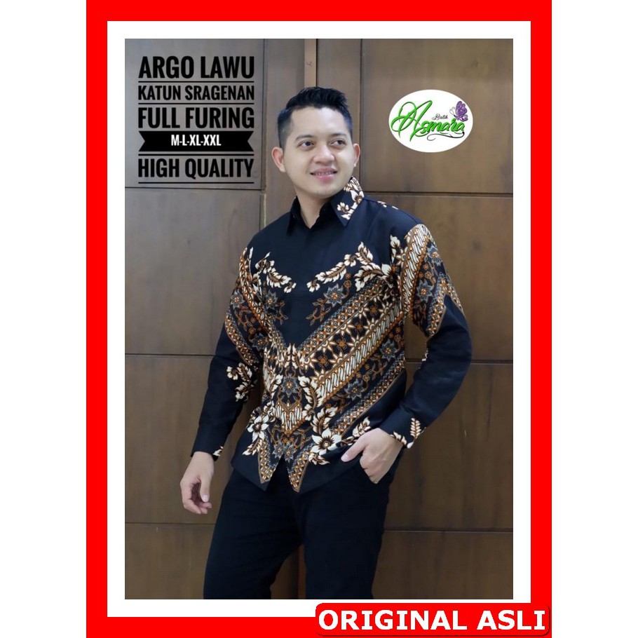 Jual PROMO BATIK PREMIUM MODERN KEMEJA BATIK SOLO Lengan Panjang Lapis ...
