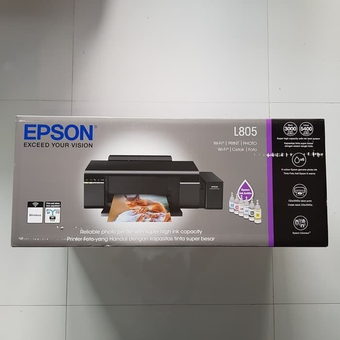 Jual Epson L805 / L 805 Photo Printer (Wifi + Print 6 Warna) | Shopee Indonesia