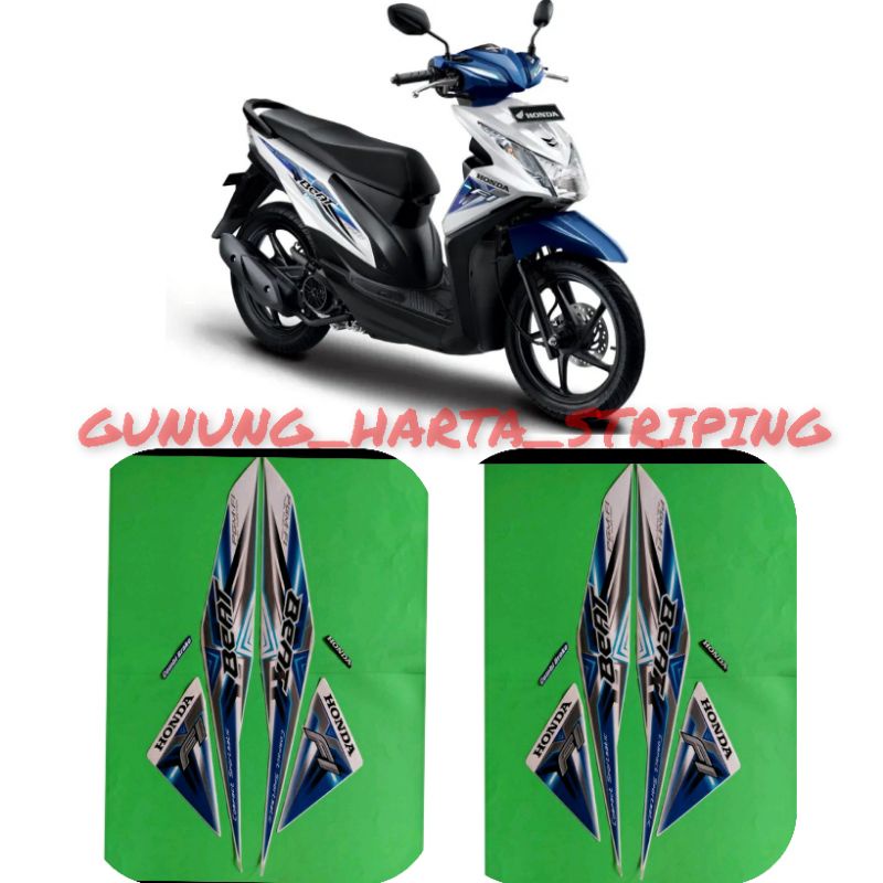 Jual Stiker Striping Lis Les Body Motor Honda All New Beat eSP 2015 ...