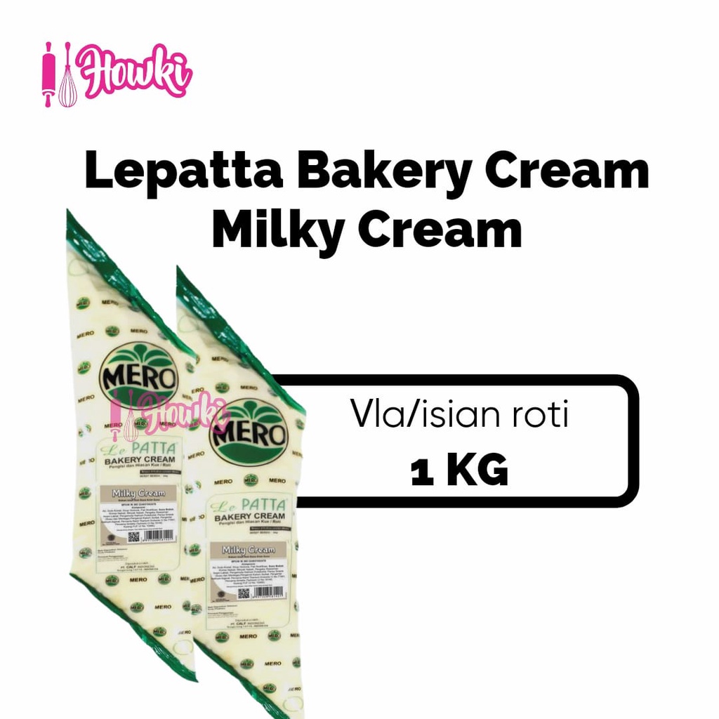 Jual Lepatta Bakery Milky Cream / Bahan Isian Roti 1 kg | Shopee Indonesia