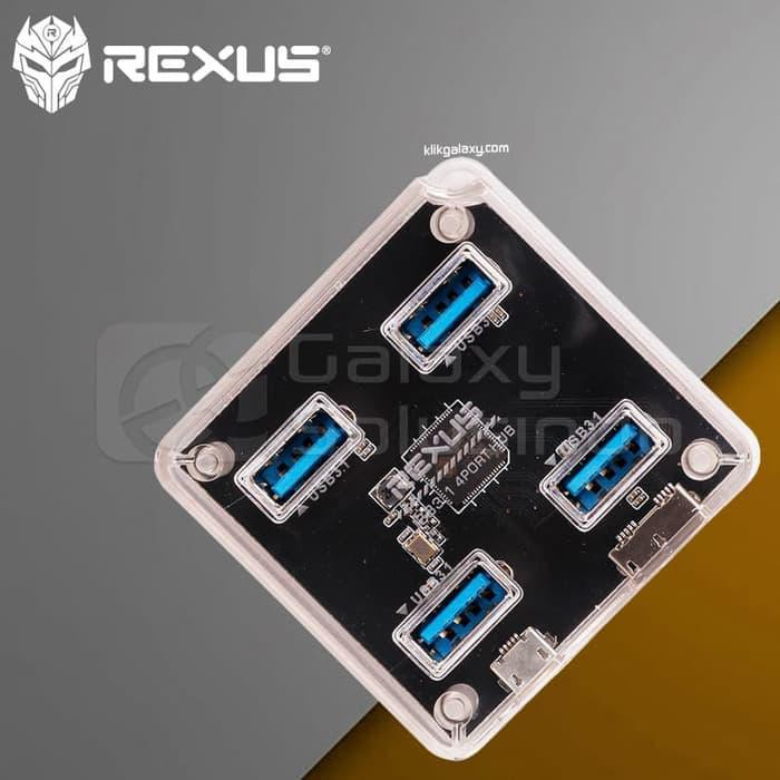 Jual USB HUB REXUS 4PORT RXH-331 | Shopee Indonesia