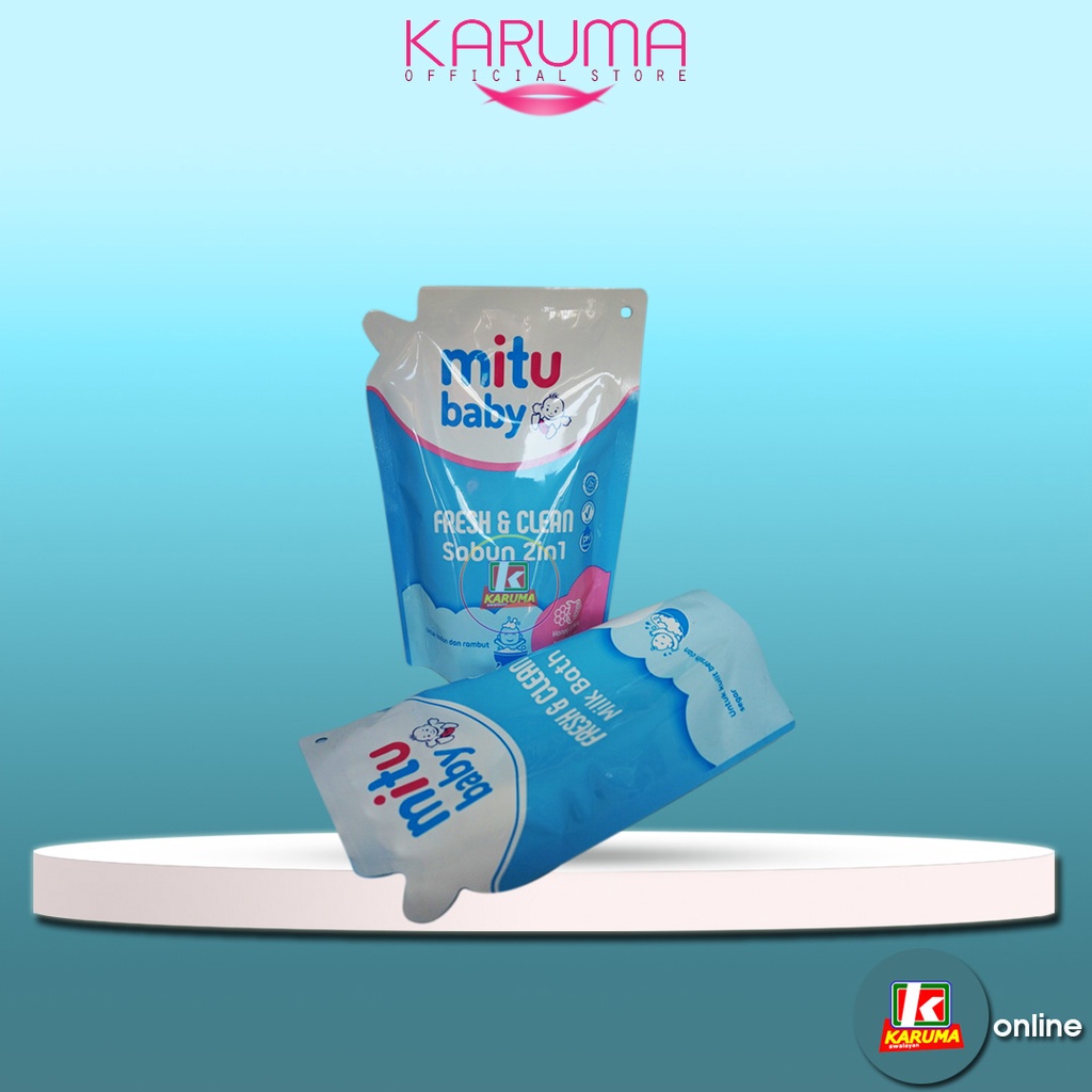 Jual Mitu Baby Sabun Mandi 2in1 & Mitu Baby Milk Bath 200ml Refill ...