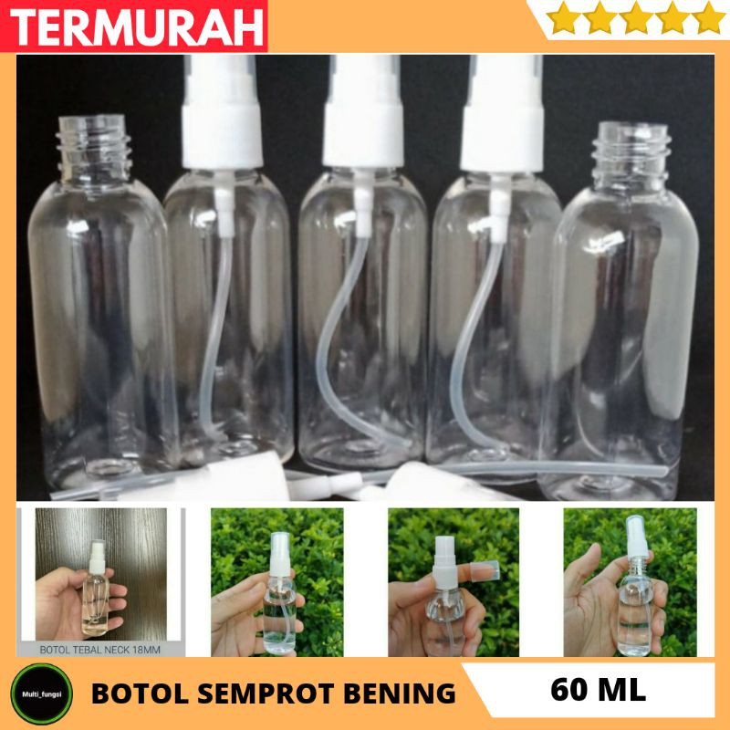 Jual BOTOL SEMPROT BENING 60 ML / BOTOL SPRAY 60 ML | Shopee Indonesia