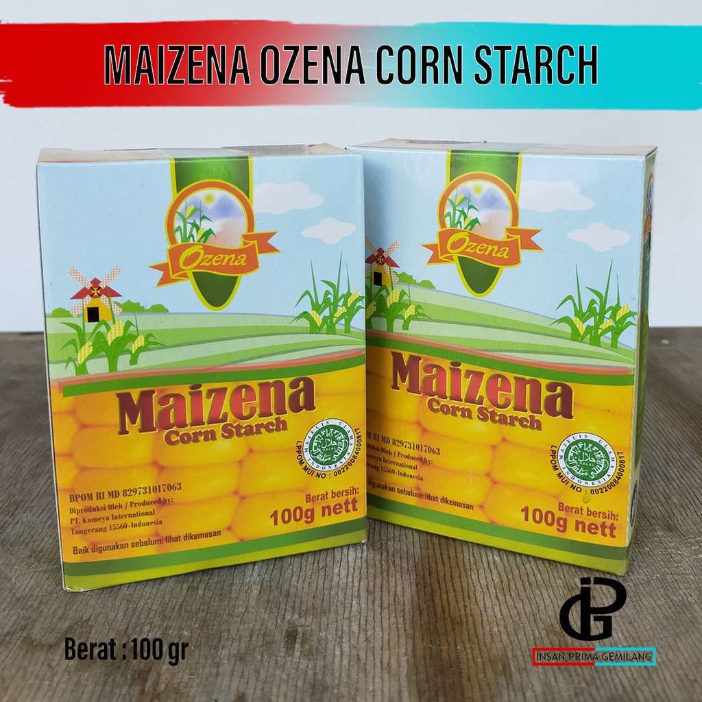 Jual Maizena Ozena Corn Starch 100 gr Tepung Pati Jagung | Shopee Indonesia