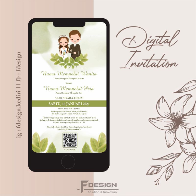 Jual Undangan Digital Format Gambar | Shopee Indonesia