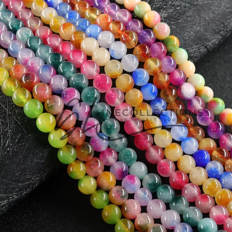 Jual 10MM Batu Agate Warna Warni | Batu Alam | Natural Colourful Stone ...