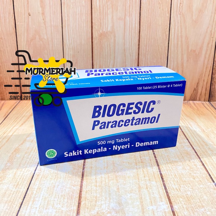 Jual BIOGESIC BOX isi 25 blister-Obat Sakit Kepala,Nyeri & Dema ...