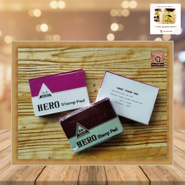 Jual BANTALAN STEMPEL HERO MENENGAH - 12 X 8 CM | Shopee Indonesia