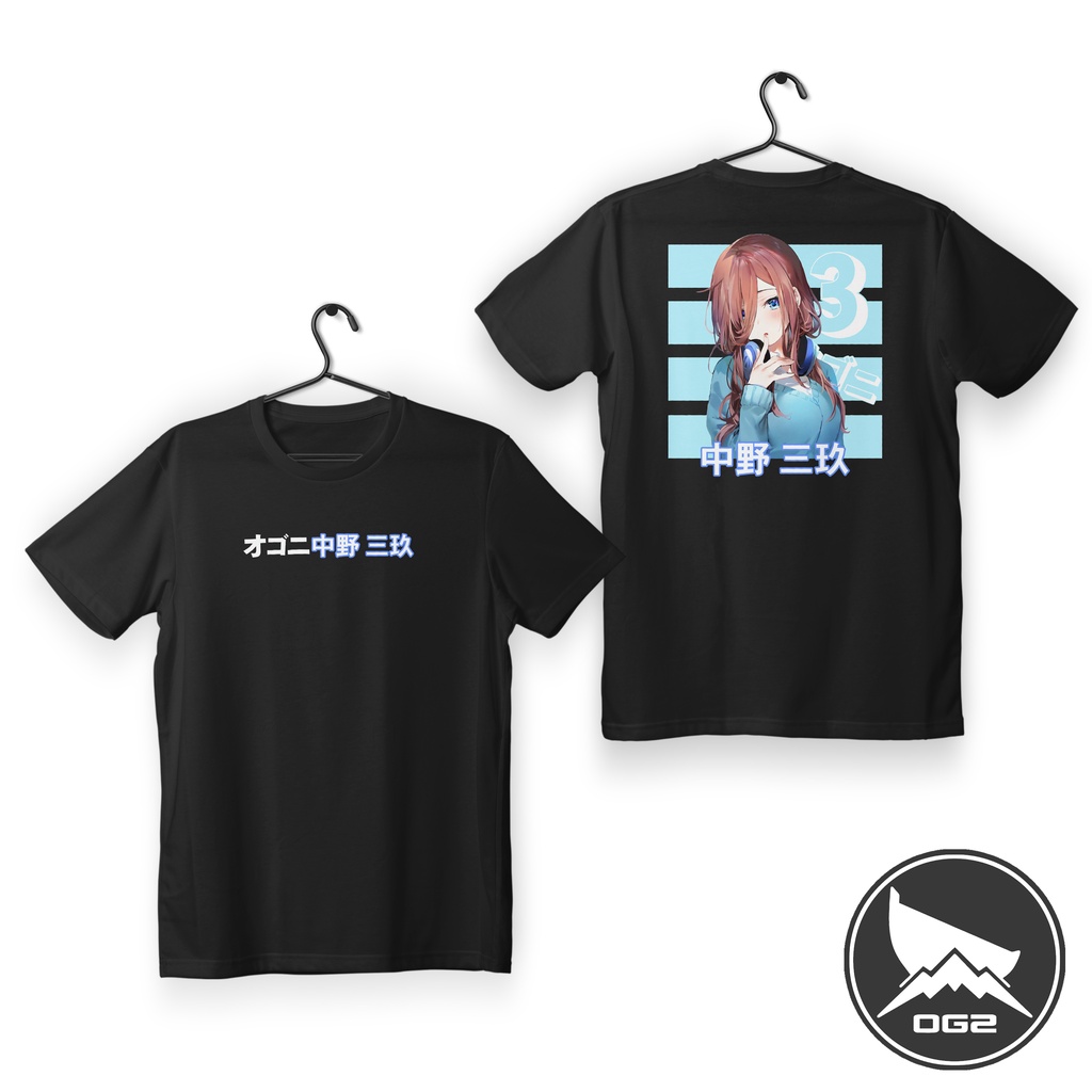 Jual kaos anime miku beautiful waifu nakano A174 baju pria wanita OG2 ...