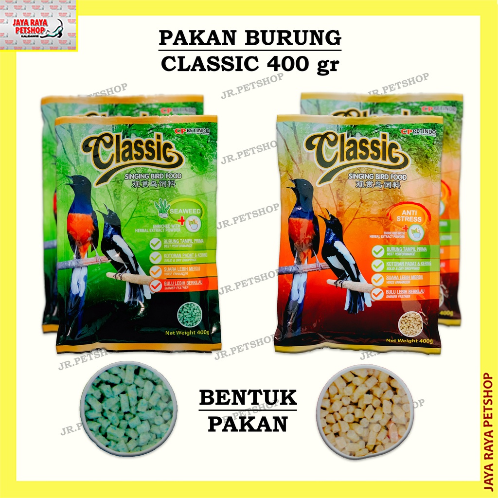 Jual CLASSIC PAKAN BURUNG KICAU 400.G | Shopee Indonesia