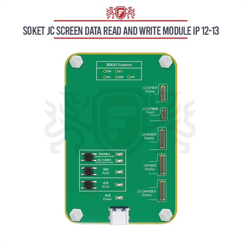 Jual Socket JC ID Screen Data Read And Write Modul For 12-13PM | Shopee Indonesia