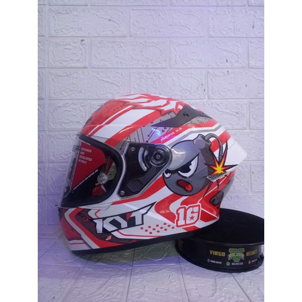 Jual Helm KYT TT COURSE SUPER MARIO REPLICA/Kyt tt Course super mario ...