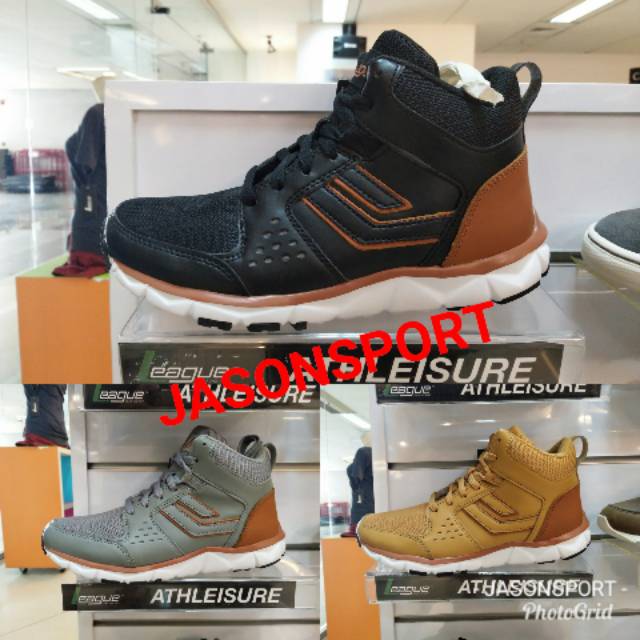 Jual Sepatu League Sigli Running Shoes Mid Pria Original Sneakers Cowo ...