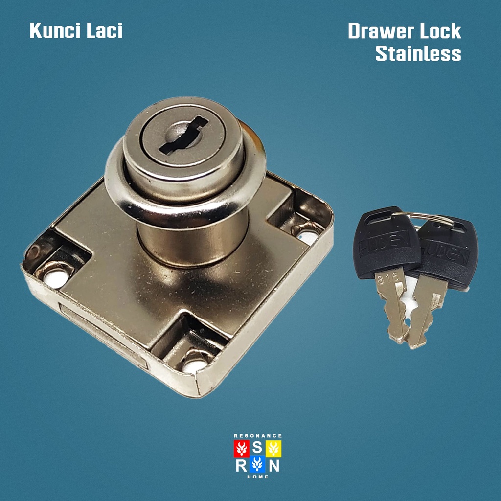 Jual Kunci Laci Huben l Lemari l Drawer Lock 18mm Resonance Home ...
