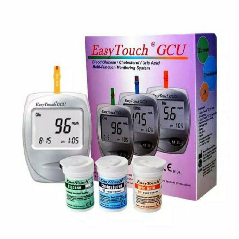 Jual Alat Easy Touch 3 in 1 Cek Gula Darah Kolestrol Asam Urat ...