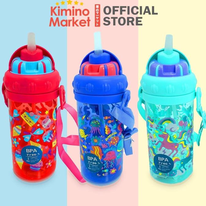Jual Botol Minum Sedotan Plastik Water Bottle Botol Air Lucu untuk Anak ...