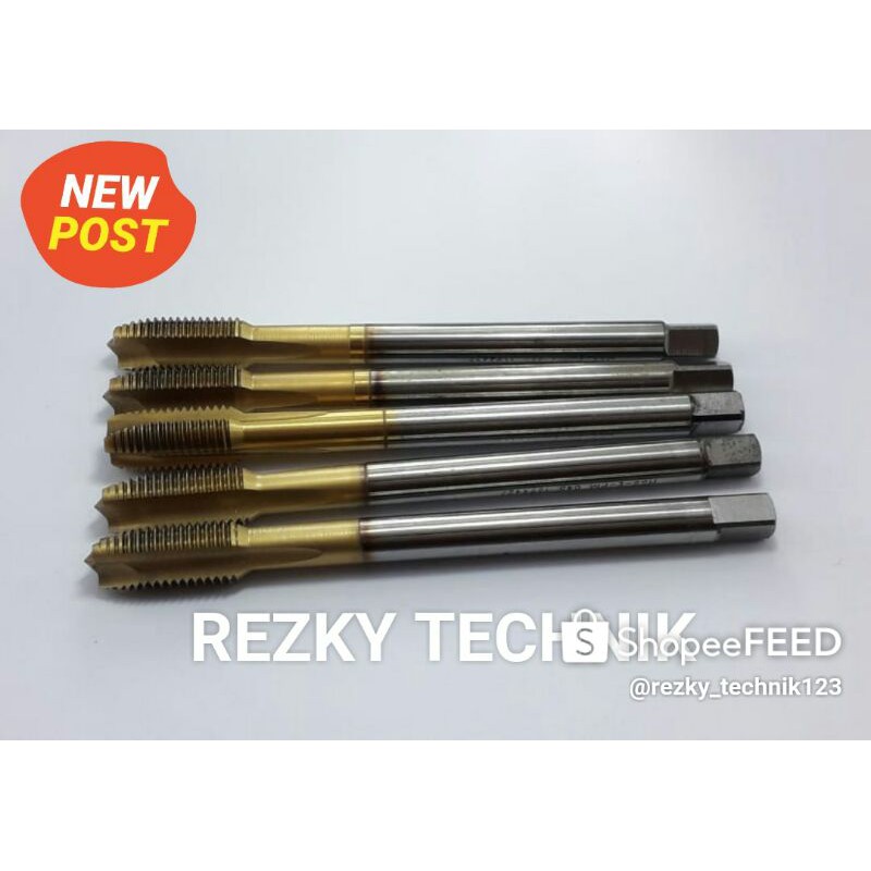 Jual TAP M10X1.25 TAP COATING KUNING M10x1.25 PANJANG 100 mm FETTE ...