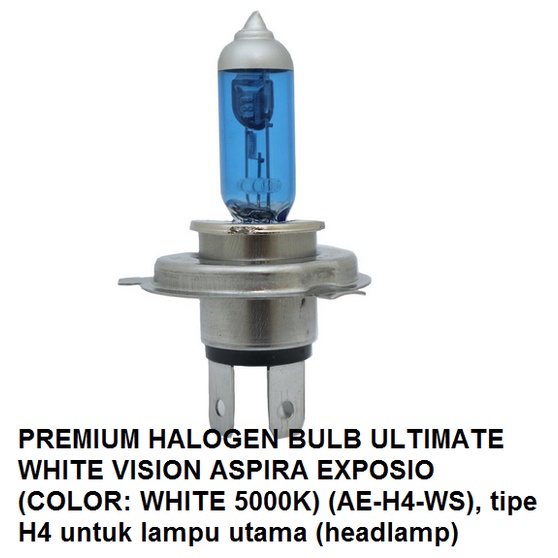 Jual PREMIUM HALOGEN BULB ULTIMATE WHITE VISION ASPIRA EXPOSIO (COLOR ...
