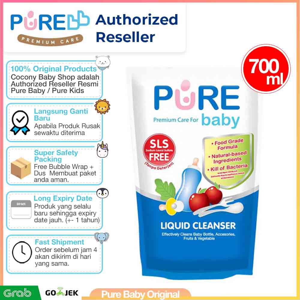Jual [BPOM] - Pure BB LIQUID CLEANSER LCR REFILL / Sabun Cuci Botol 700 ...
