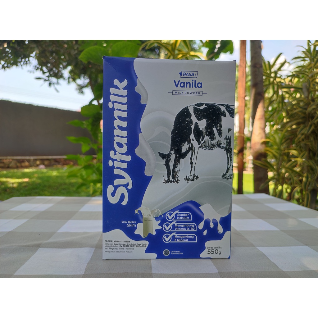 Jual Susu Sapi Bubuk Penggemuk Badan SYIFAMILK VANILA 550gr | Shopee ...