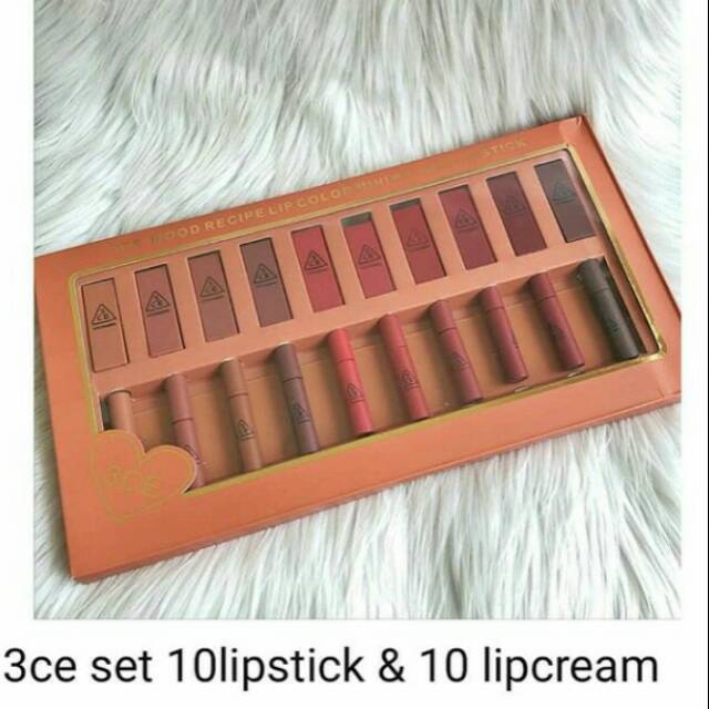 Jual [ 20 pcs ] 3ce mini lipstik and lipcream | Shopee Indonesia