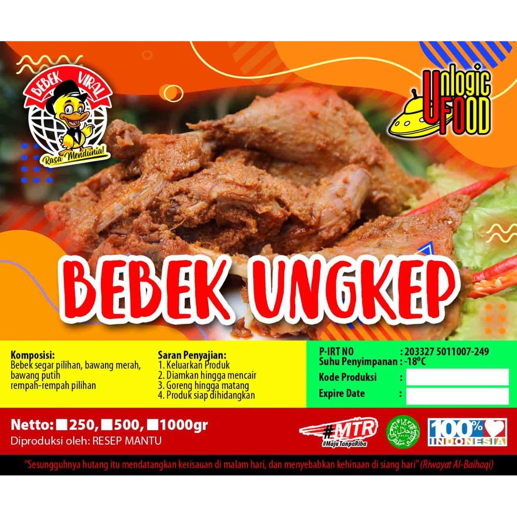 Jual Bebek Ungkep | Bebek Frozen | Bebek Beku 500 gram | Shopee Indonesia