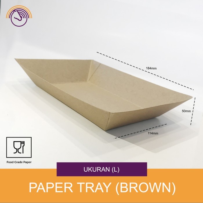 Jual Kraft Paper Tray - Food Tray - Nampan Kertas - Piring Kertas Size ...