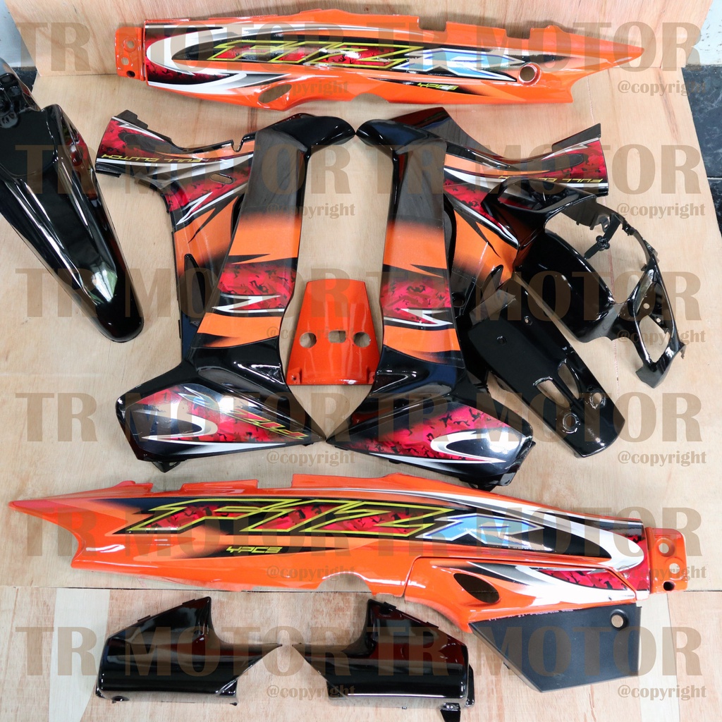 Jual Cover Body Fizr F1zr Full Clutch Orange 2005 Full Set Halus Cover ...