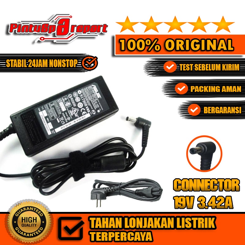Jual Casan Adaptor Charger Asus X454Y A455L A43S A44H A42J X450C N43SL A45A X450CA A451C 19V 3 ...