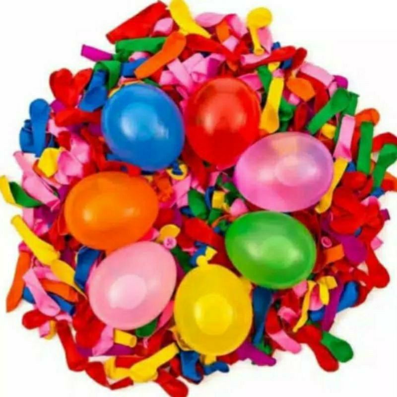 Jual Balon Jari isi 100 pcs/Balon Unyil isi 100 pcs/Balon Air isi ...