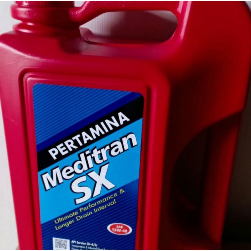Jual OLI PELUMAS MESIN DIESEL MEDITRAN SX API DONUT CH-4/SJ SAE 15W-40 ...