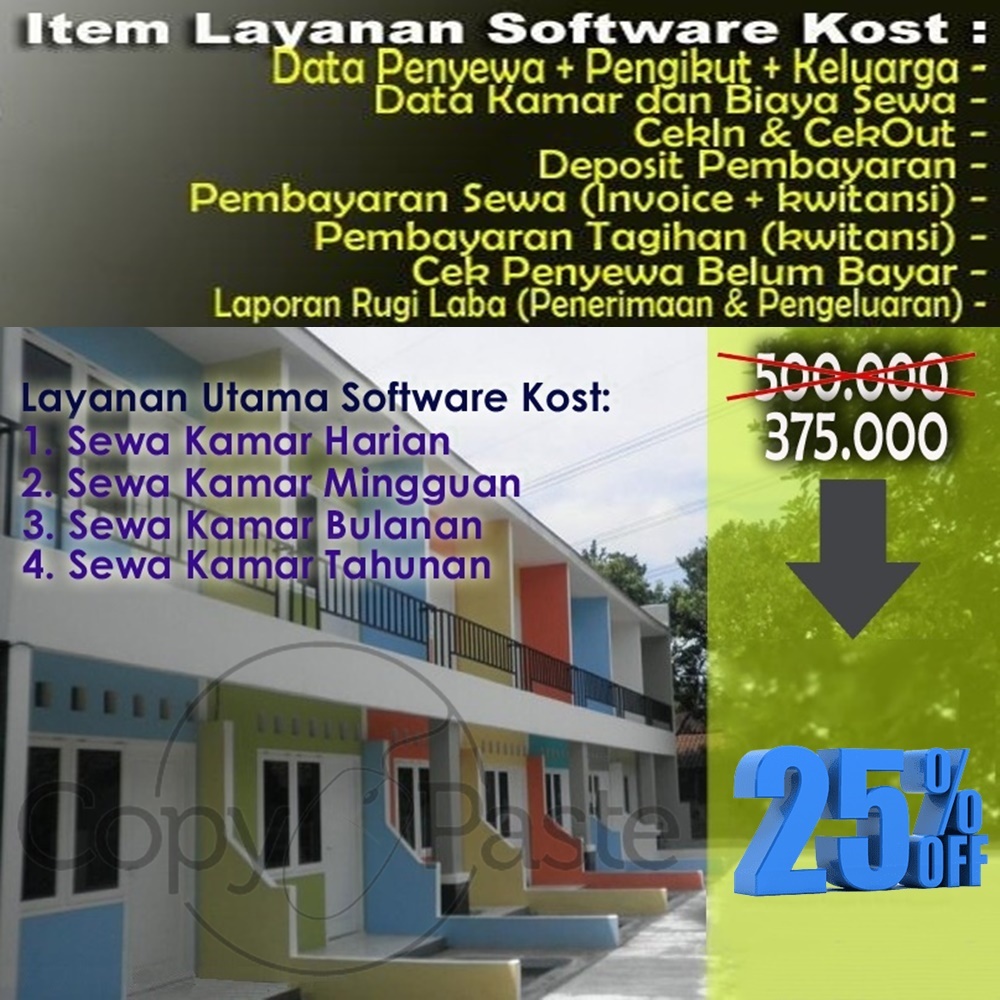 Jual Software Rumah Kost / Kontrakan / Losmen / Penginapan dll | Shopee ...