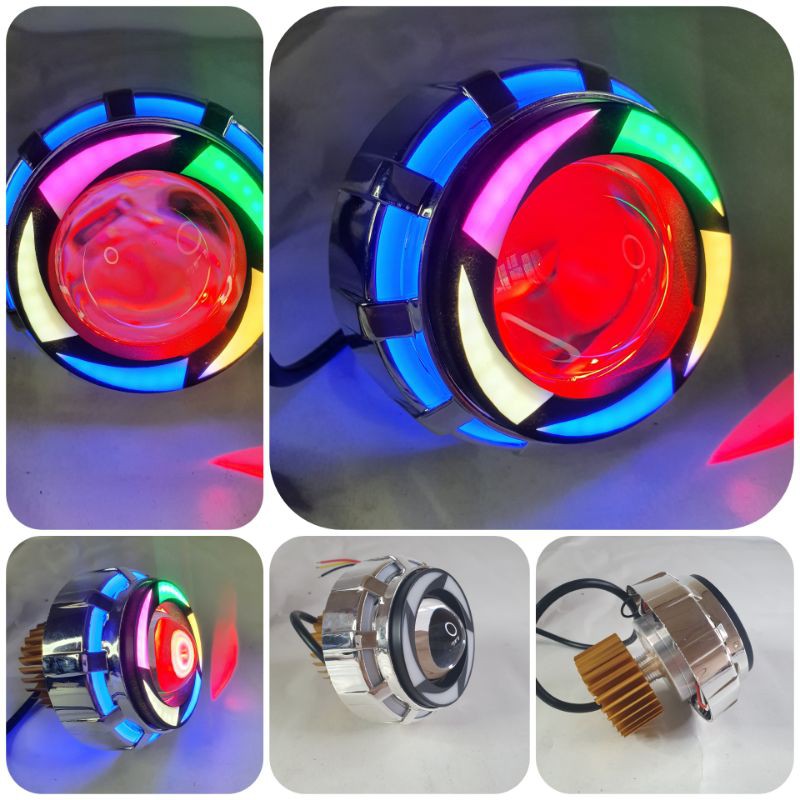 Jual LAMPU UTAMA PROJIE LED PROJIE LOGO RAINBOW RUNNING FLAS DAN ...