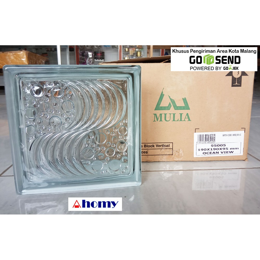 Jual glass block glassblock ocean-view mulia-6pcs | Shopee Indonesia