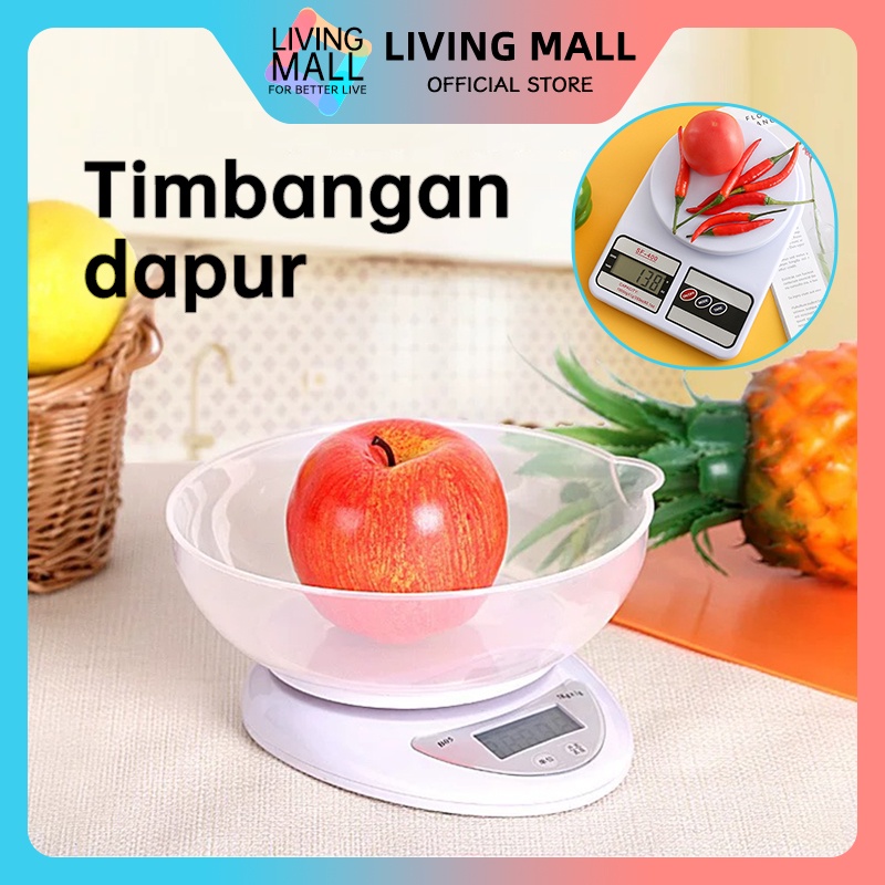 Jual Timbangan Dapur 5 KG x 1G / Timbangan Kue Digital Electronic / Timbangan Digital Mangkok ...