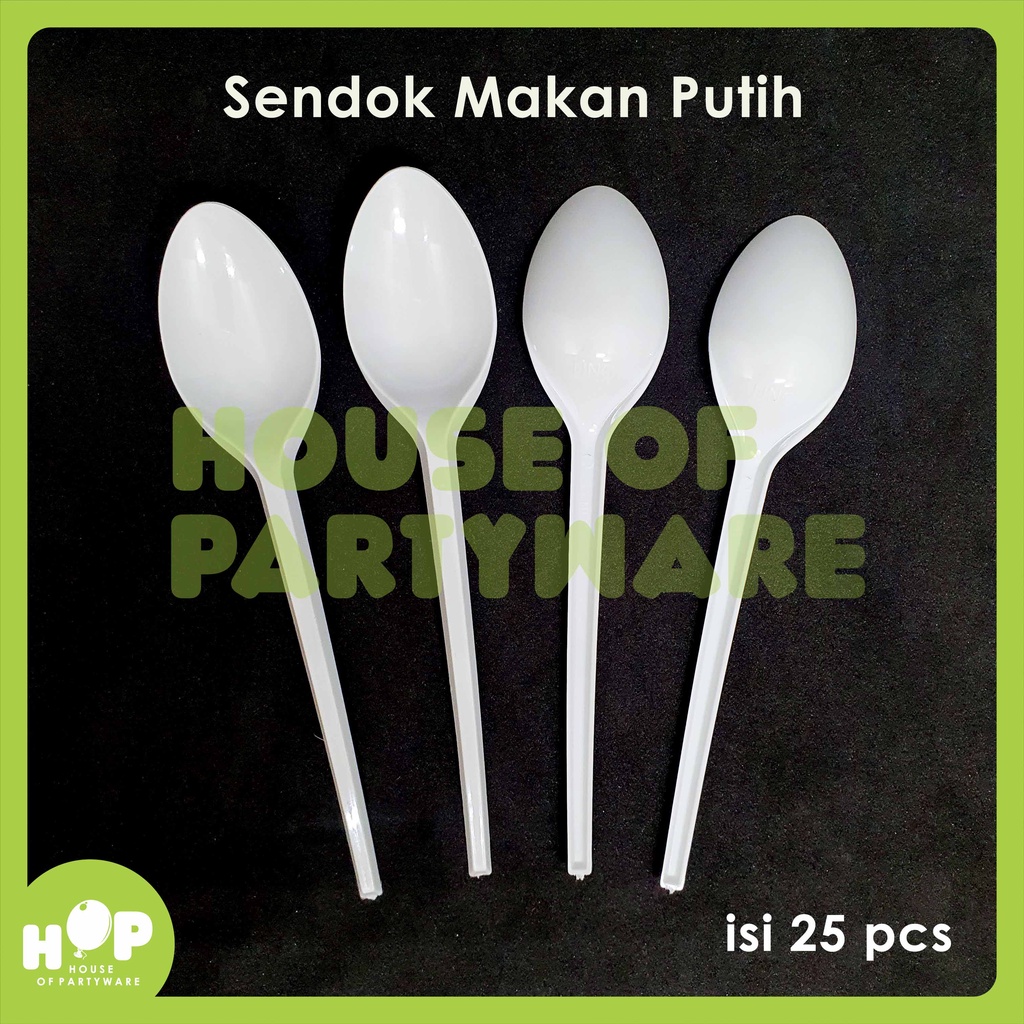 Jual Sendok Makan Putih / Sendok Plastik Putih kuat kokoh tebal - UNO ...